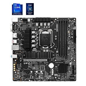 MSI B560M PRO-VDH ProSeries Motherboard (Micro-ATX, 11th/10th Gen Intel Core, LGA 1200 Socket, DDR4, PCIe 4, M.2 Slots, SATA 6Gb/s, USB 3.2, 2.5G LAN, DP/HDMI)