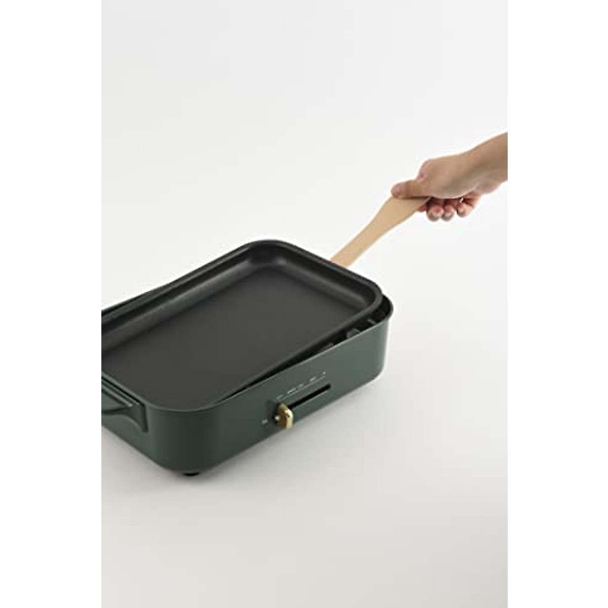 Bruno Compact Hot Plate Electric Griddle Multifunctional Electric Skillet 120V Bruno Indoor Grill Bruno Takoyaki Hotpot and Steamer Multi-color North American Authorization Dealership (cactus green)