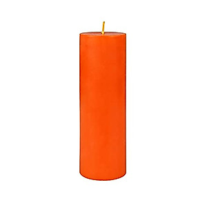 Zest Candle Pillar Candle, 2 by 6-Inch, Orange