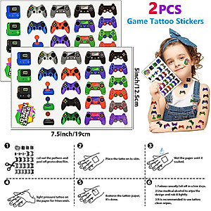 Winrayk Video Game Party Favors Gamer Birthday Supplies Kids, Invisible Ink Pen Notebook Gift Bag Stamper Bracelet Keychain Sticker Pinata Goody Stuffer Teen Girl Boy Game On Gaming Party Favors Decor