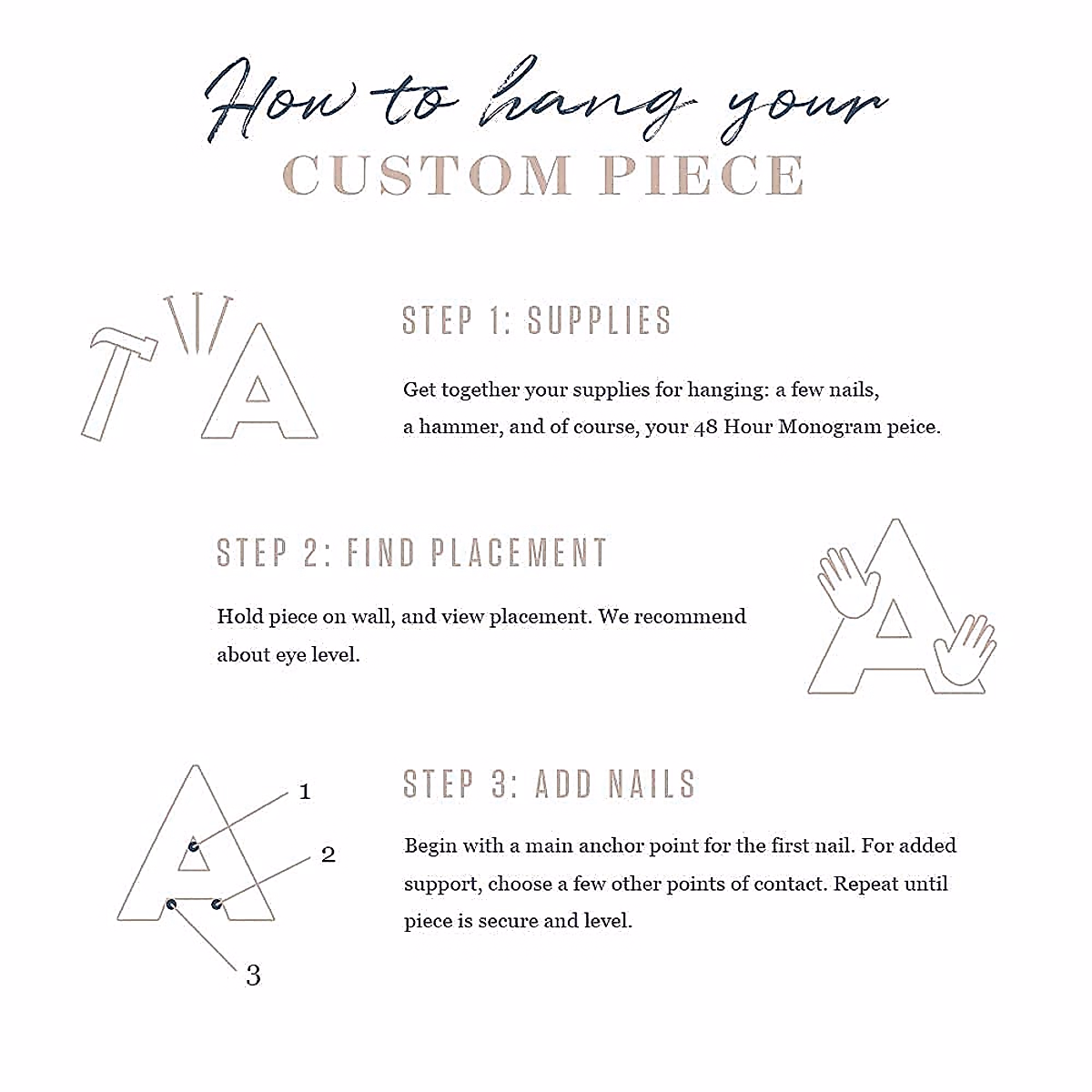 Personalized Custom Wooden Name Sign - CHARLOTTE Font Baby Name Sign For Nursery and Wall Decor (12"-55" Wide) - PAINTED Wood Letter Nursery Decor - Wall Art For Girl or Boy Room By 48 Hour Monogram