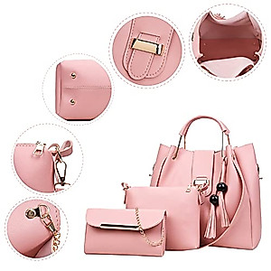 Crossbody Bags for Women Fashion Upgrade 3pcs Set Crossbody Bag Handbags Wallet Tote Bag Shoulder Bag Satchel