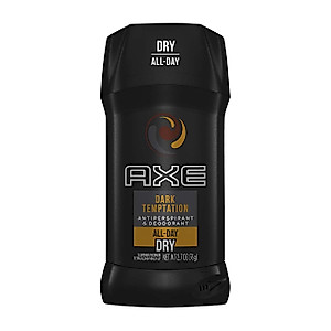 AXE Antiperspirant Deodorant Stick for Men, Dark Temptation 2.7 Ounce (Pack of 6)