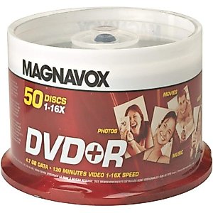 Magnavox DVD+R 16x 50 pack Spindle