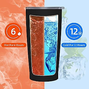 Personalized Coffee Tumbler with Text Custom Tumbler Cups with Straw Custom Stainless Steel Coffee Mug Travel Custom Travel Coffee Mugs