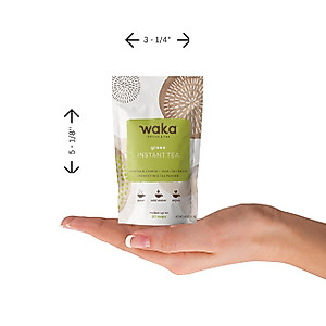 Waka — Green & Black Instant Tea Sample Bundle — No Sugar Added & Unsweetened — 100% Tea Leaves — 10 X 0.45 oz Sample Packs For Hot or Iced Tea
