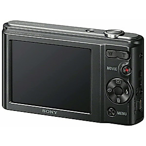 Sony W800/B 20.1 MP Digital Camera (Black) + 2X 32GB Memory Card Bundle