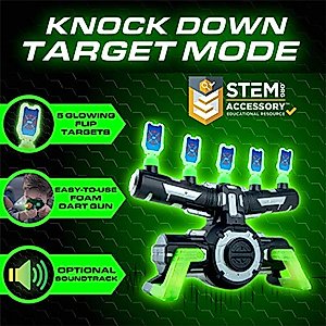 USA Toyz Astroshot Shooting Game Bundle - Astroshot Zero GX Glow in the Dark Floating Target with 1 Foam Dart Gun and Astroshot Gyro with 2 Foam Dart Guns and Rotating Target, Includes Darts and Balls