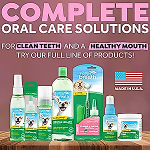 TropiClean Fresh Breath Oral Care Kit for Puppies - Complete Toothbrush & Toothpaste Gel Kit - Helps Remove Plaque & Tartar + Breath Freshener