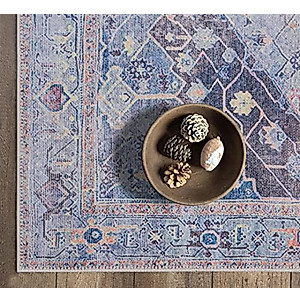 Perga Rugs Machine Washable Area Rug for Bedroom, Kitchen, Bathroom, Living Room, Entryway, Home Decor Non Slip Rug, Pet Friendly & Resistant Throw Indoor Floor Carpet