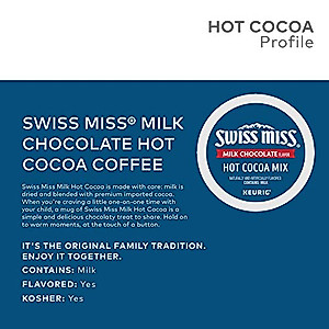 Swiss Miss Milk Chocolate Hot Cocoa, Keurig Single-Serve Hot Chocolate K-Cup Pods, 72 Count