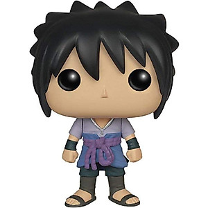 POP Naruto Shippuden - Sasuke Funko Pop! Vinyl Figure (Bundled with Compatible Pop Box Protector Case), Multicolor, 3.75 inches