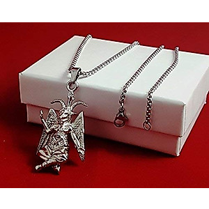 Church of Satan Baphomet Pendant Necklace 316L Stainless Eliphas Levi