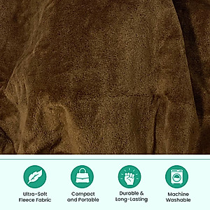 Baby Security Blanket - 18" Tall Soft Fleece Baby Blanky for Boys & Girls – Baby Soothing Blanket with Plush Stuffed Animal - Monkey