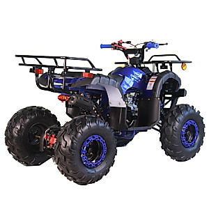X-PRO ATV 4 Wheelers for Sale 125cc ATV Quad Four Wheelers Youth ATV 4 Wheelers with Remote Control(Blue)