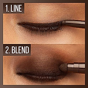 Maybelline Tattoo Studio Liner Smokey Gel Pencil Makeup, Long Lasting Waterproof Eyeliner, Smudge-proof, Matte Finish, 36hr Wear, Blendable, Mechanical Pencil, Smokey Brown