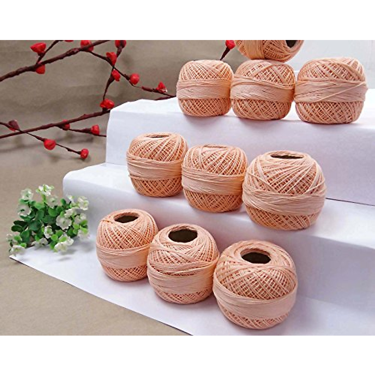 S2J Lot of 10 Pcs Cotton Thread Anchor Crochet Tatting Embroidery Ball Yarn