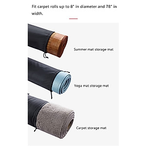 Primst 4PCS Carpet Waterproof Storage Bag, Oxford Cloth Drawstring Rug Bags, Fits 78" Wide Rugs, Ideal for Moving, Storing and Transporting Carpets (10" x 85")