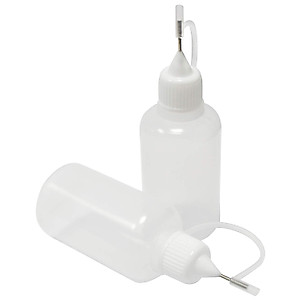 Kang&Chang 20pcs,30ml,Squeezable Plastic Bottles with Steel Needle Dropper and Childproof Cap,for liquid