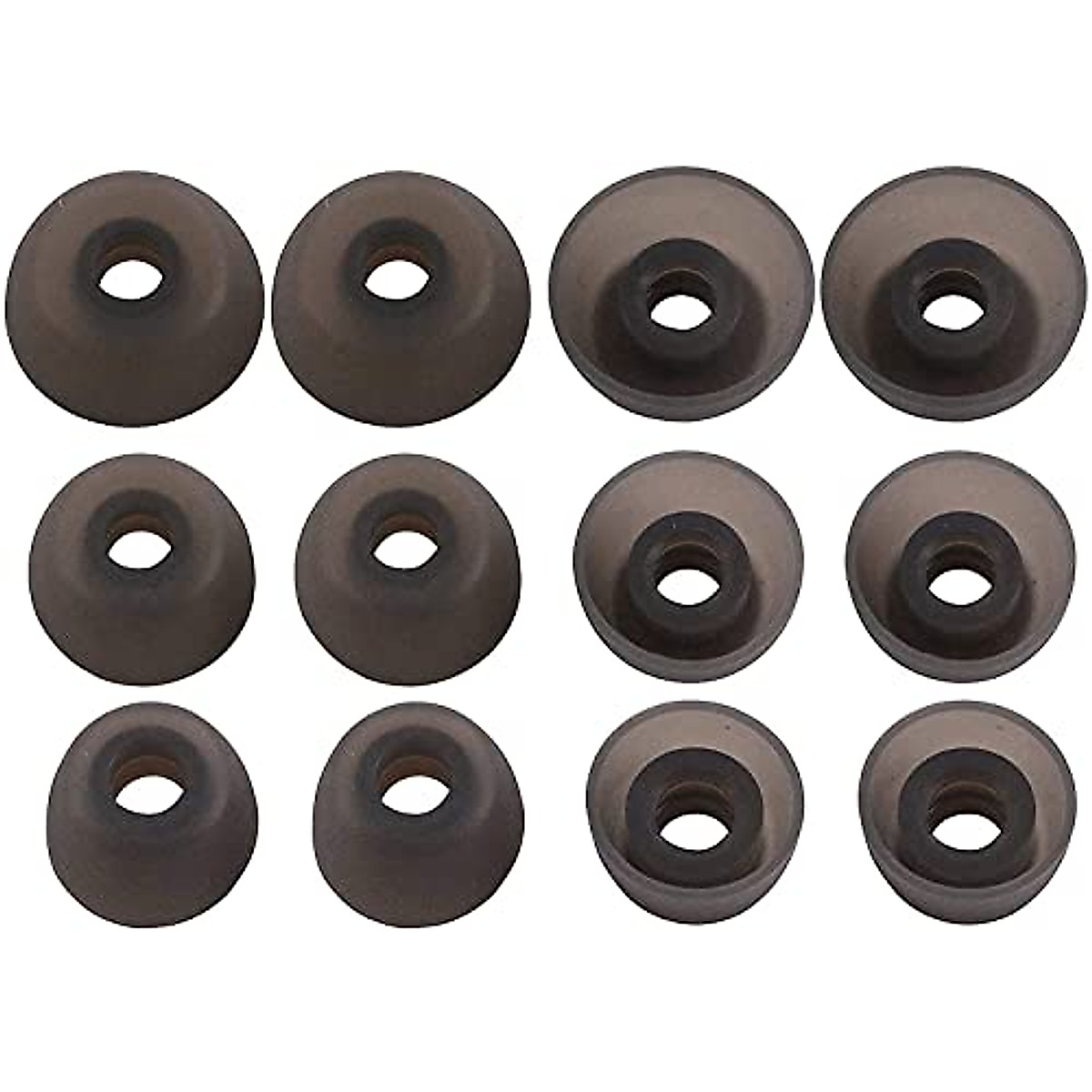 Silicone Ear Tips Replacement for Jabra Elite 3 / 7 Pro /75t, JNSA Replacement Earbuds Tips Compatible with Jabra Elite 7 Pro / Elite 3 Earbuds ,6 Pairs SML Black
