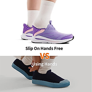 DREAM PAIRS DREAM PAIRS Boys Girls Shoes Kids Tennis Slip on Running Athletic Walking Sneakers for Little/Big Kid Purple Size 2 Little Kid SDRS2334K