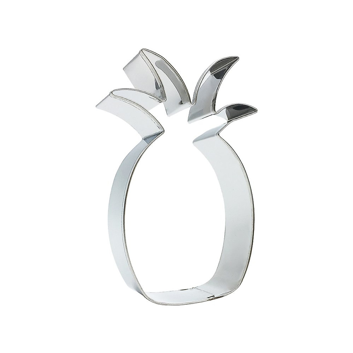 Mziart Pineapple Fruit Shape Stainless Steel Cookie Cutter Fondant Cutter Metal Cookie Molds Press