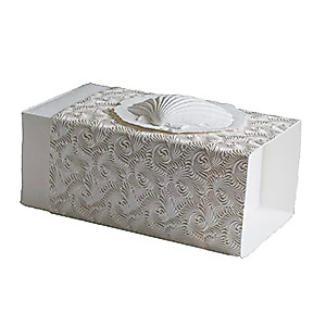 The Favorite Place® Burial Biodegradable Urn for Human Ashes, (Large Shell Urn Box), Water Burial Urn, Urn for Cremation, Cremation Urn Box, EcoFriendly Urn, (Shell on Metallic White) K-103