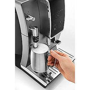 De'Longhi Dinamica Fully Automatic Coffee and Espresso Machine with Premium Adjustable Frother, Stainless Steel, ECAM35025SB