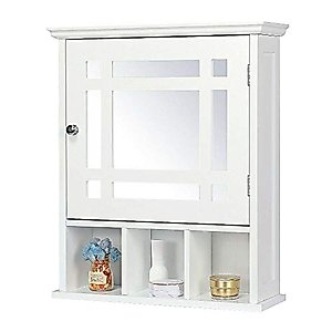 Bathroom Cabinet Wall Mount with Mirror Door and Open Shelves Storage Cabinet Storage Cabinet Bathroom Storage Cabinet Organizer Bathroom Cabinet Medicine cabinets Bathroom Storage Cabinet