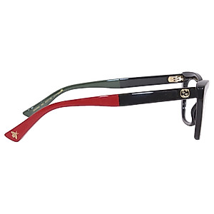 Gucci Petite Fit Eyeglasses GG0165ON 003 Black/Red/Green 51mm 165