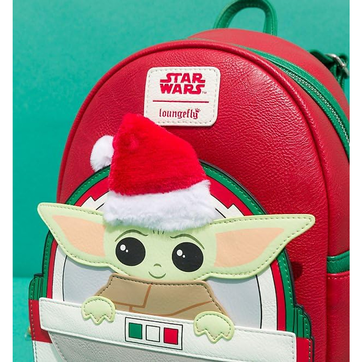 Loungefly Star Wars Santa Grogu Mini-Backpack - Entertainment Earth Exclusive
