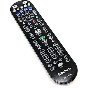 Charter Spectrum TV Remote Control TIME Warner CLIKR-5 UR5U-8780L New | Compatible with Time Warner, Brighthouse and Charter Cable Boxes | keypad backlighting red Illumination