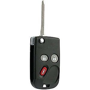 KeylessOption Keyless Entry Remote Fob Car Flip Ignition Key Replacement for Trailblazer Envoy