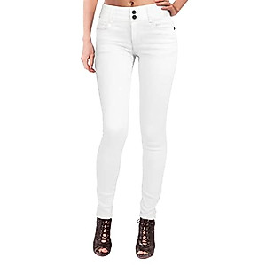 Women's Butt Lift V2 Super Comfy Stretch Denim Jeans P43636SK White 15