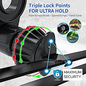 UMount Magnetic Car Socket Mount Works with PopSockets for AC Vent Clip, Mount for Pop Mount, Car Phone Holder for Pop Grip, 360 Rotation Ultra Stability