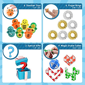 nicknack 200PCS Party Favors Kids Goodie Bag Fillers Toy Assortment Party Prizes Box for Classroom Treasure Prizes box Toys Small Fidget Toy Gifts for Boys Girls