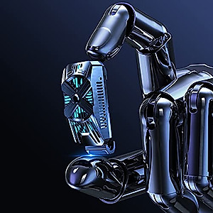 DIAOD Mobile Phone Cooling Artifact Radiator Gaming Universal Phone Adjustable Portable Fan Holder Heat Sink (Color : Silver)