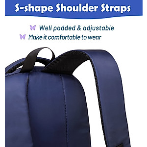 BLUEFAIRY Dinosaure Backpack for Boys Kids Elementary School Bags Primary Dino Bookbags Lightweight Waterproof Sturdy Durable Gift Polyester 17 Inch Age 5-10 (DINOSAUR-BLUE)