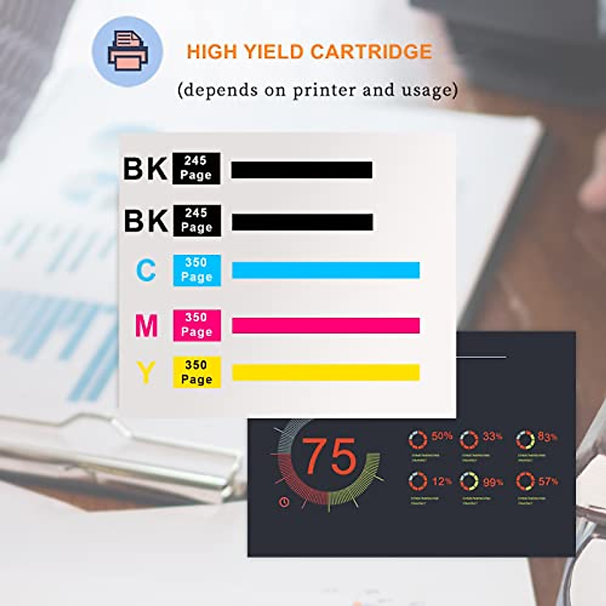 Run Star 5 Pack 69 Remanufactured Ink Cartridge Replacement for Epson 69 T069 for Stylus CX5000 CX9400 CX8400 CX6000 CX7400 NX110 NX400 NX410 NX415 Workforce wf 30 1100 610 Printer (2BK/1C/1Y/1M)
