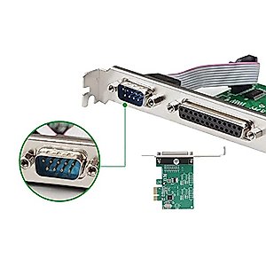 Wendry LPT Printer to PCI-E Parallel Printer Card, Parallel Port DB25 Express Card Converter Adapter, Pci-express's 25/s Full Duplex Channel,1.5 Mbyte/S,for Win98SE/ME/2000/XP/Vista/Win7/Win8/Win10