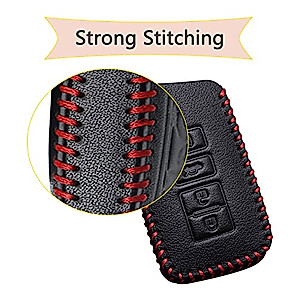 for Lexus Key Fob Cover, Leather Key Fob Protector with Keychain for 2 3 4 Buttons Lexus Key Fob, Compatible with Lexus RX ES GS LS NX RS GX LX RC LC