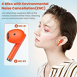 Wireless Earbuds for Samsung S23 S22 A14 COOYA Bluetooth 5.3 Headphones Dual Mic 13mm Dynamic Drivers 36H Playtime Gaming Headsets Stereo ENC Earphones for iPhone 14 Pro Max 13 12 Pixel 7 6 OnePlus 10