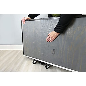 Shepherd Hardware Move-It 9442 12-Inch Steel Tri-Dolly, 300-lb Load Capacity, 12 Inch, Black