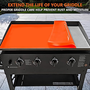 17" Silicone Griddle Mat for Blackstone 17 Inch Griddle, Heavy Duty Food Grade Silicone Griddle Cover, Protect Your Griddle from Dirt & Rust All Year Round