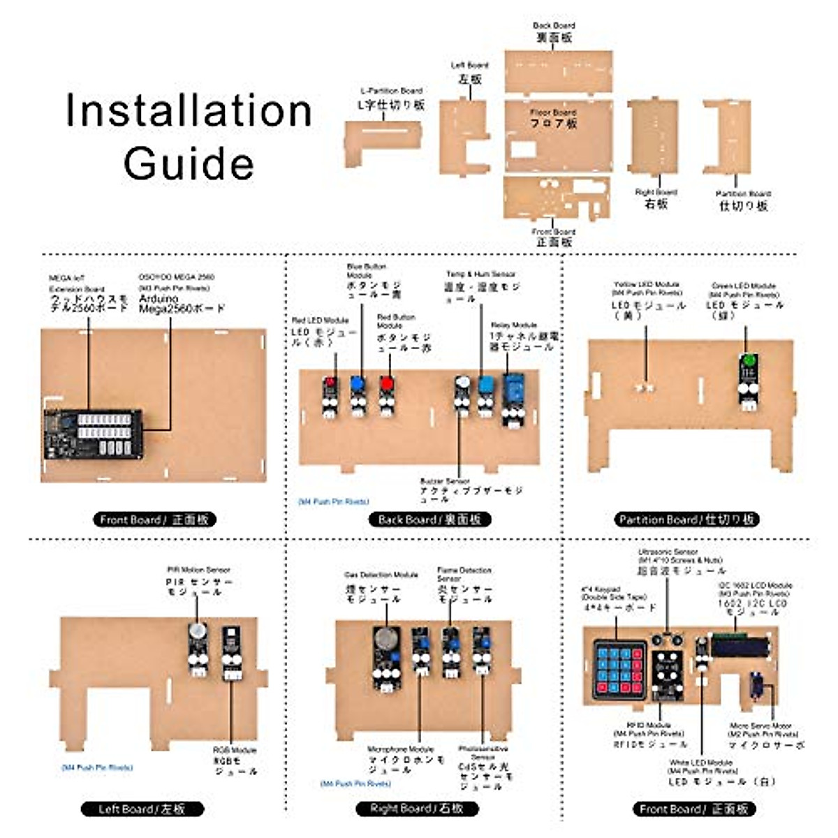 OSOYOO IoT Electronic Smart Home Learner Kit for Arduino Mega2560, Learning STEM,Internet of Things,How to Code, Mechanical Building, Educational Coding for Teens Adults