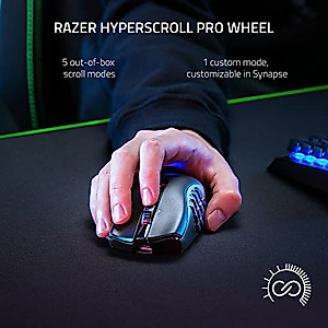 Razer Naga V2 Pro Wireless Gaming Mouse: Interchangeable Side Plate w/ 2, 6, 12 Button Configurations - Focus+ 20K DPI Optical Sensor - Fastest Gaming Mouse Switch - Chroma RGB Lighting