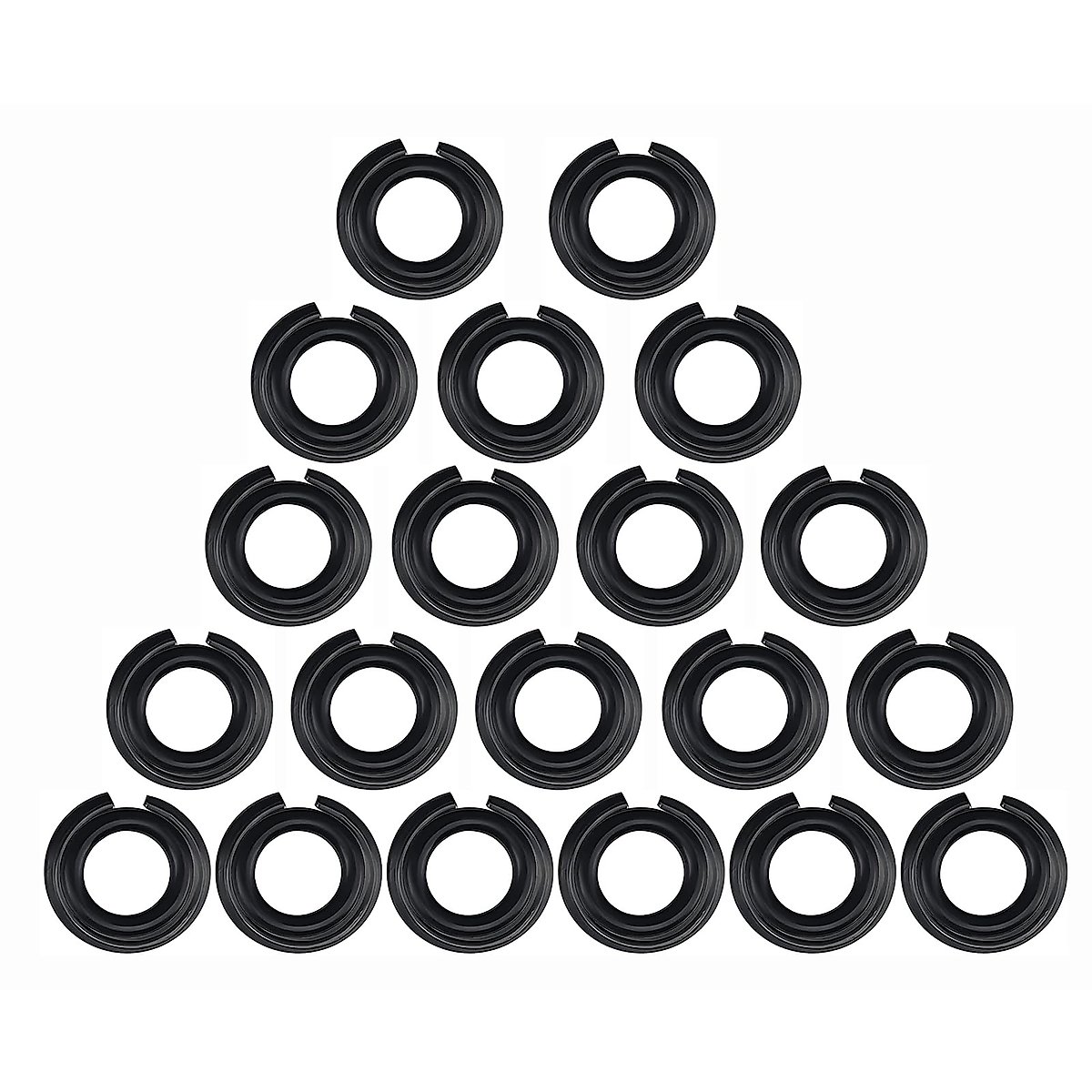 Generic 1/2"" Impact Wrench Socket Retainer Rings Clip with O-Ring,Fits Replacement Impact Wrench Tool Parts and Accessories,O-ring Square Drive Socket Retainer Ring （20 Sets/Pack）