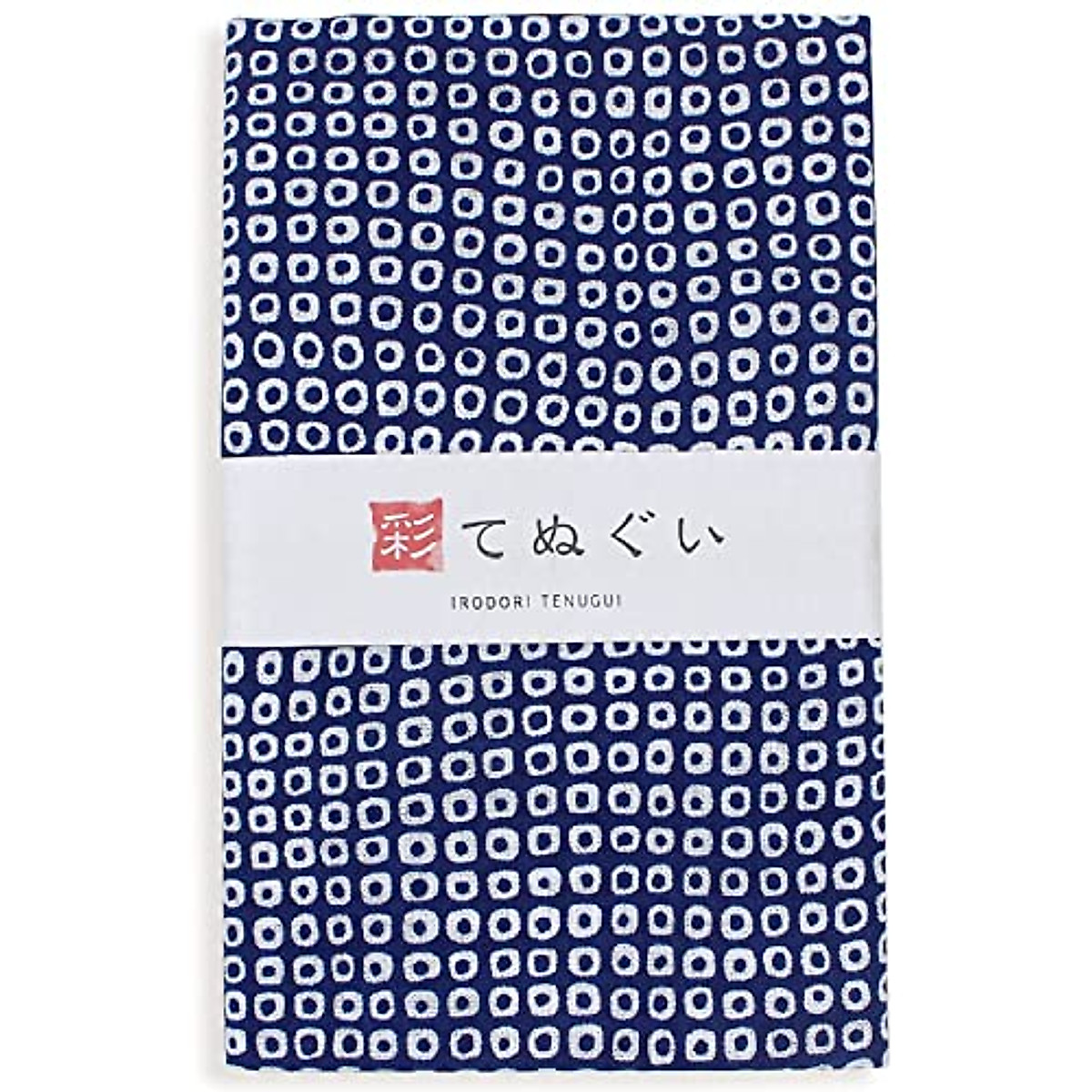 KOMESICHI irodori Japanese Traditional Towel Tenugui Japan Pattern B with Fray Prevention Processing Set of 3 with Tenugui Iroha (English Manual)