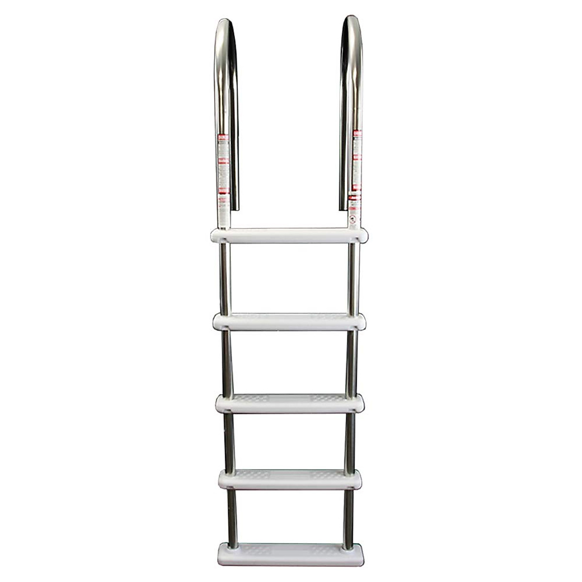Aqua Select Stainless Steel in-Pool Ladder with Resin Steps | Stainless Steel Handrails | Fit Up to 54-in Deep Pools | 225 Lb Capacity
