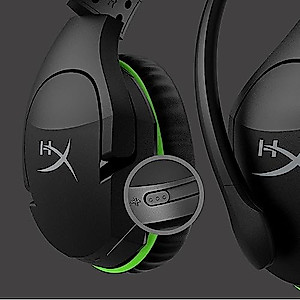 HyperX CloudX Stinger - Official Xbox Licensed Gaming Headset, Lightweight, Rotating Ear Cups, Memory Foam, Comfort, Durability, Steel Sliders, Swivel-to-Mute Noise-Cancellation Microphone